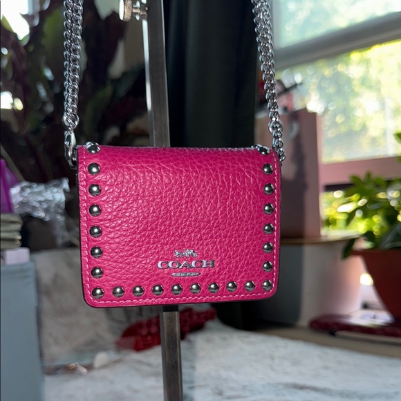Coach | Bags | Coach Pink Crossbody Bag With Structured Design And ...